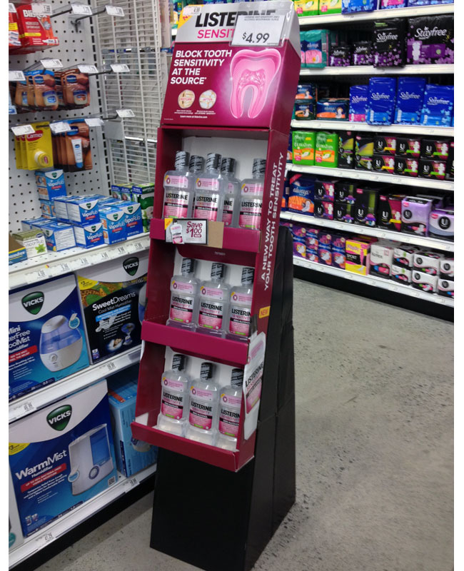 Popon | Image Gallery | Listerine Treat Your Mouth Floor Display