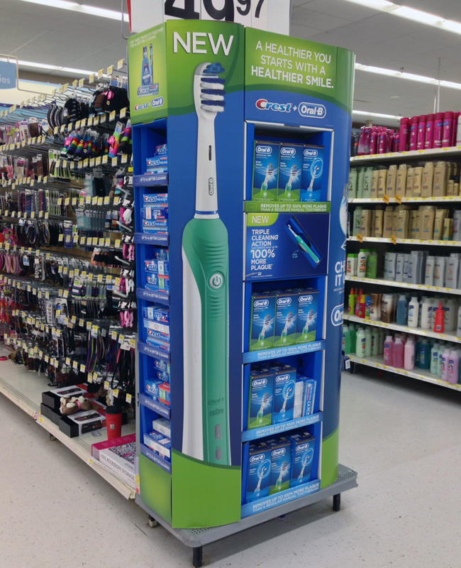 Popon | Image Gallery | Oral-B Spinbrush End Cap Display