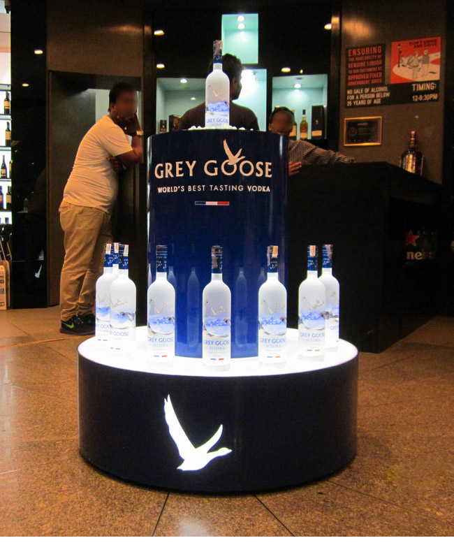 Popon | Image Gallery | Grey Goose Best Tasting Vodka Floor Display