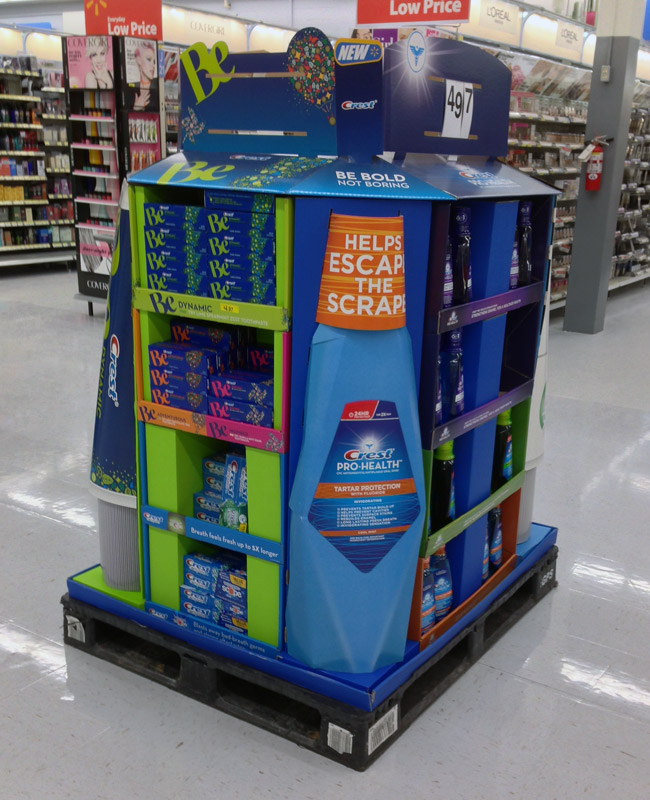 Popon | Image Gallery | Multi-Product Crest Pallet Display