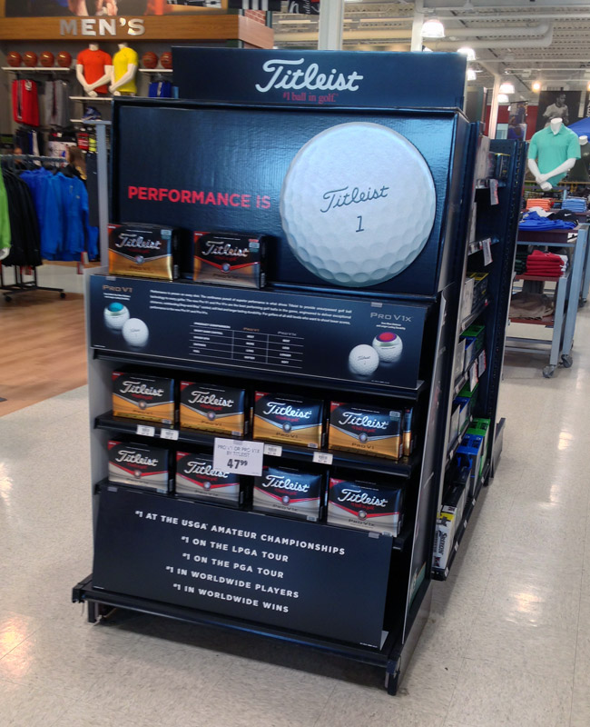 Popon | Image Gallery | Titleist Performance Is Floor Display