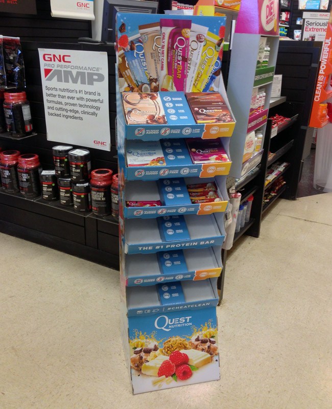 Popon | Image Gallery | Quest Nutrition Floor Display