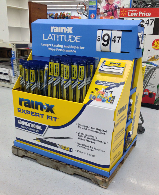 Popon | Image Gallery | Rain-X Expert Fit Pallet Display