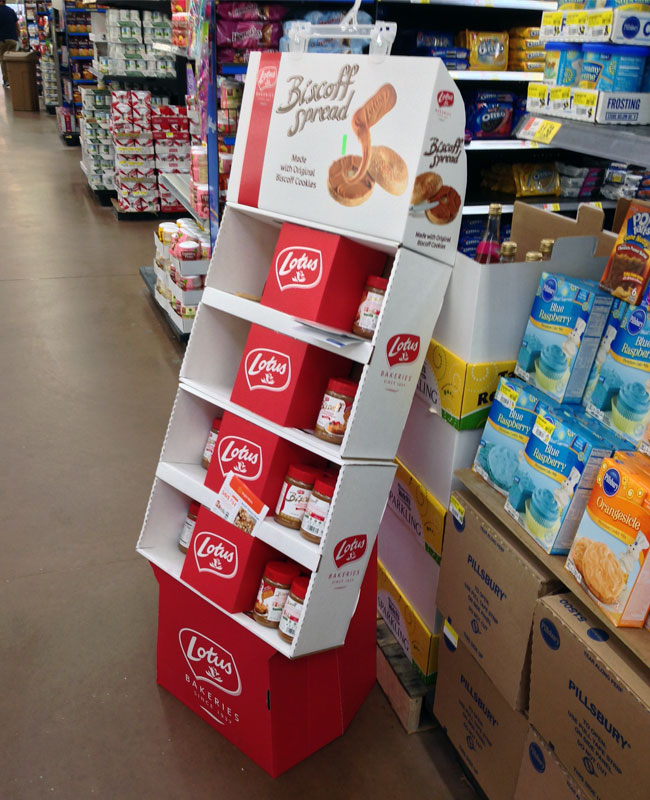 Popon | Image Gallery | Lotus Biscoff Spread Floor Display