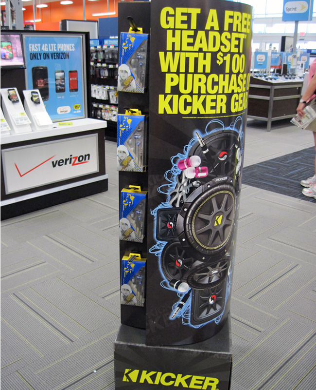 Popon | Image Gallery | Kicker Floor Stand Display