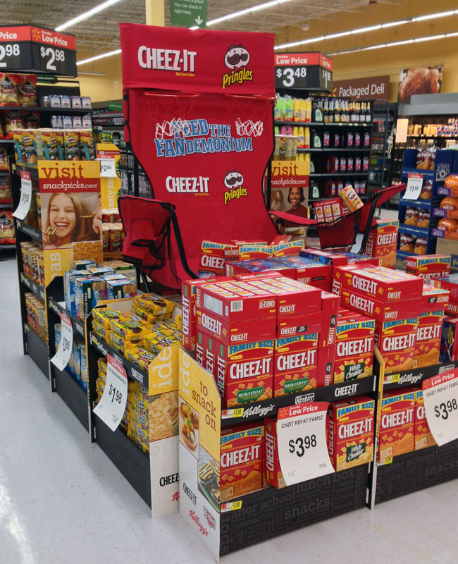 Popon | Image Gallery | Cheez-It Pringles Giant Chair Display
