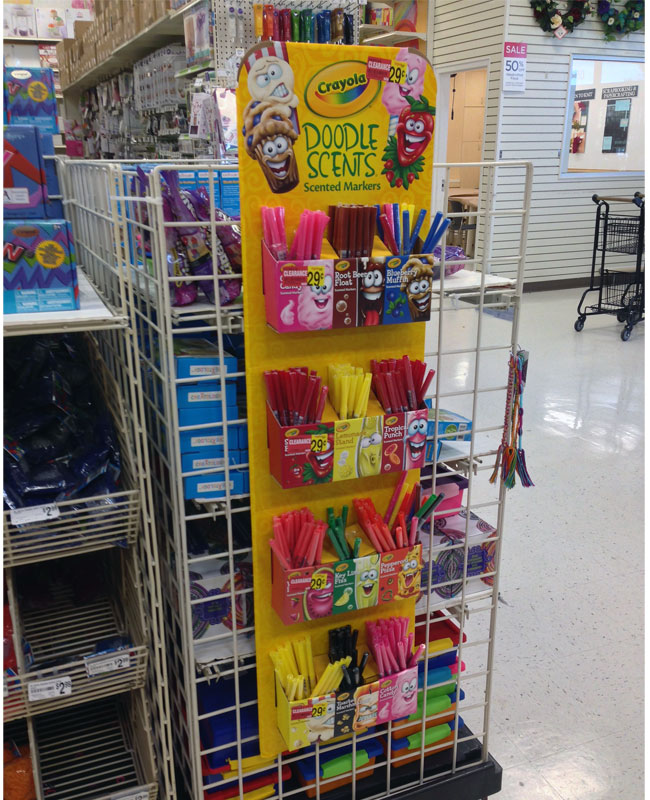 Popon | Image Gallery | Crayola Doodle Scents Wire Grid Display