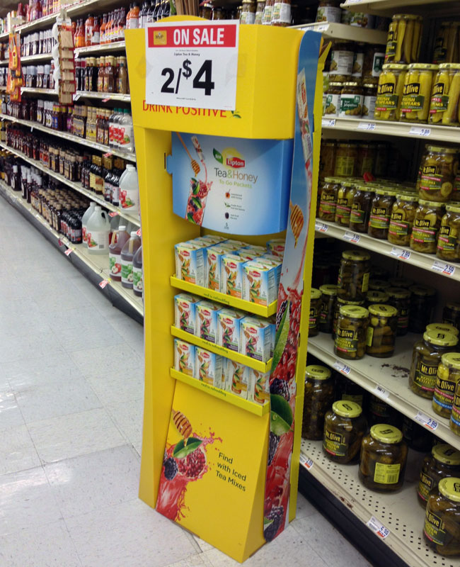Popon | Image Gallery | Drink Positive Floor Display