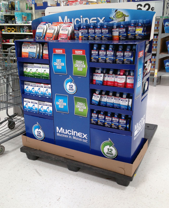 Popon | Image Gallery | Mucinex Cough Chest Half Pallet Display