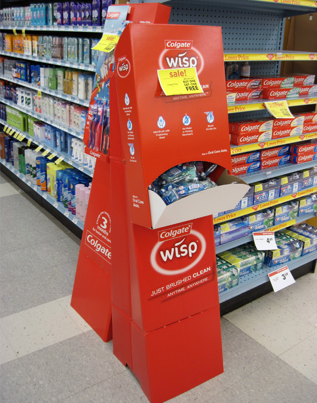 Popon | Image Gallery | Colgate Wisp Dump Bin