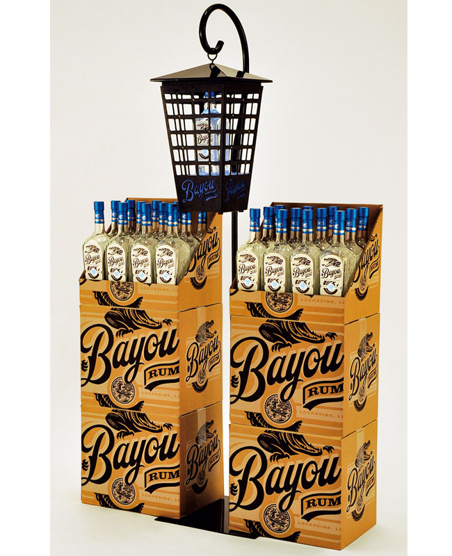 Popon | Image Gallery | Bayou Rum Stacker Display