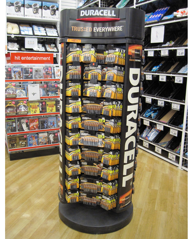 Popon | Image Gallery | Duracell Permanent Floor Display