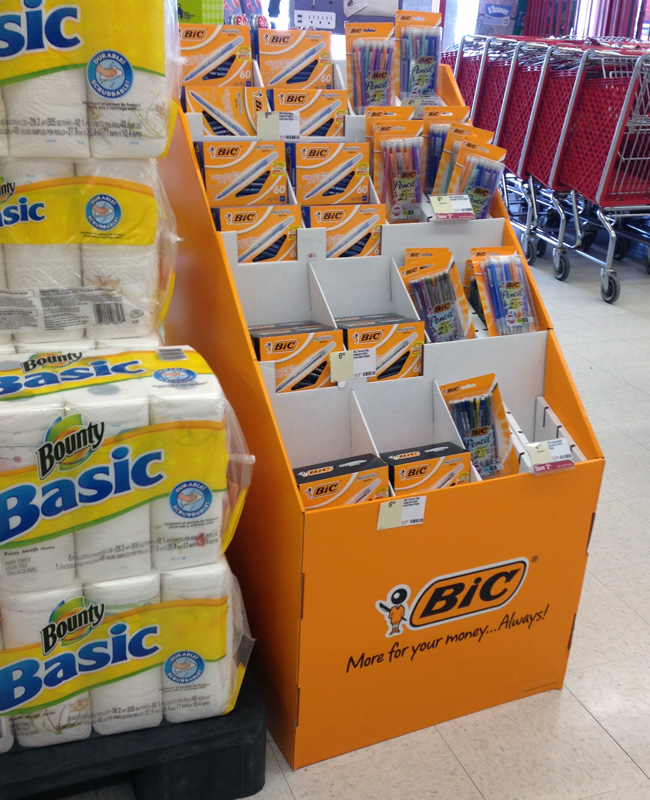Popon | Image Gallery | BIC Waterfall Pen Sets Floor Display
