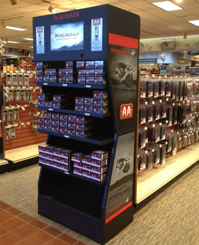 Popon | Image Gallery | Winchester Ammunition AA End Cap Display