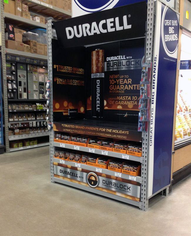 Popon | Image Gallery | Duracell Feature End Cap Display