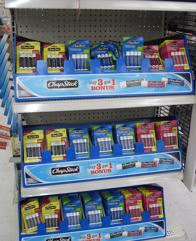 Popon | Image Gallery | Chapstick Buy 3 Get 1 End Cap