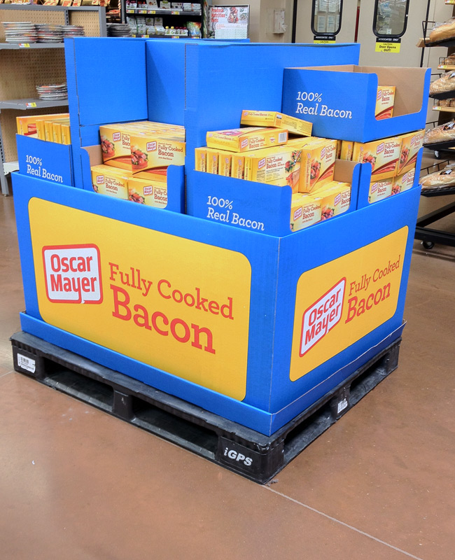 Popon | Image Gallery | Oscar Mayer Fully Cooked Bacon Pallet Display