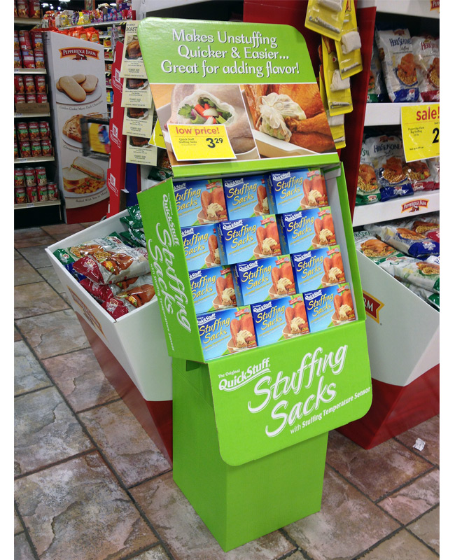 Popon | Image Gallery | Quick Stuff Stuffing Sacks Self-Shipper Display