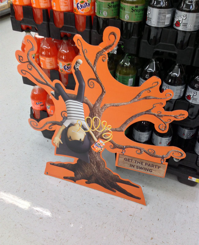 Popon | Image Gallery | Fanta Get The Partyy Swinging Standee