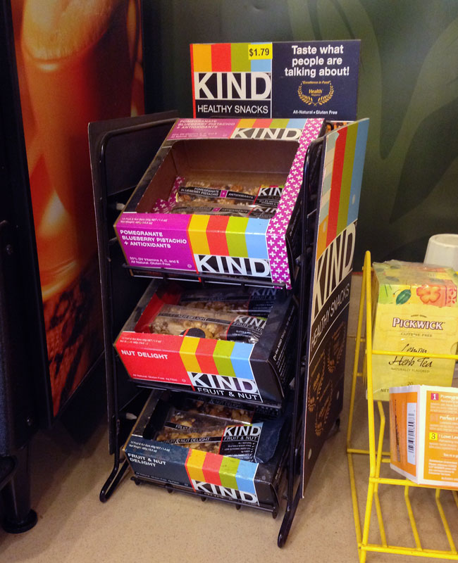 Popon | Image Gallery | Kind Healthy Snacks Counter Display