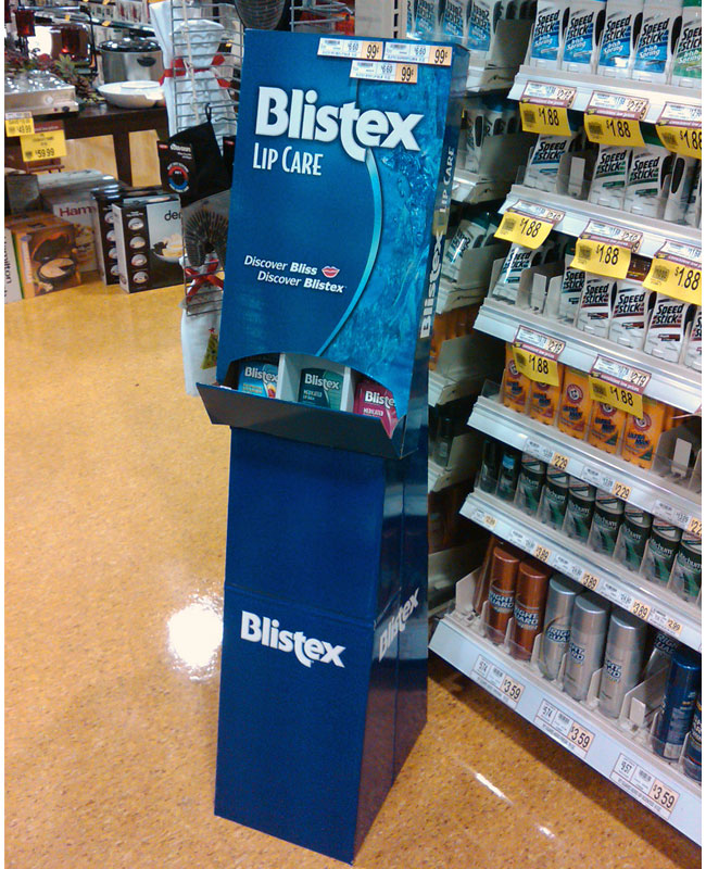Popon | Image Gallery | Blistex Discover Bliss Floor Display
