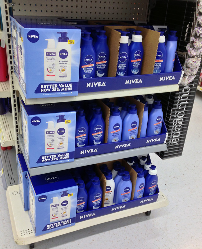 Popon | Image Gallery | Nivea Better Value End Cap Trays