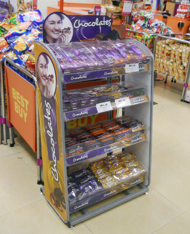 Popon | Image Gallery | Cadbury Four Shelf Chocolates Floor Display