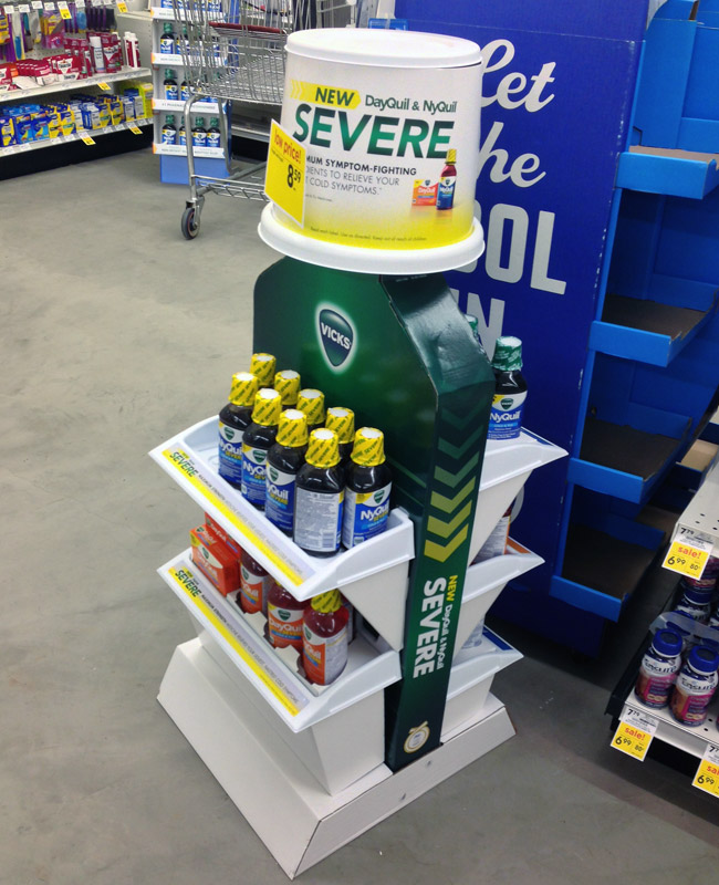 Popon | Image Gallery | Vicks Severe Floor Display