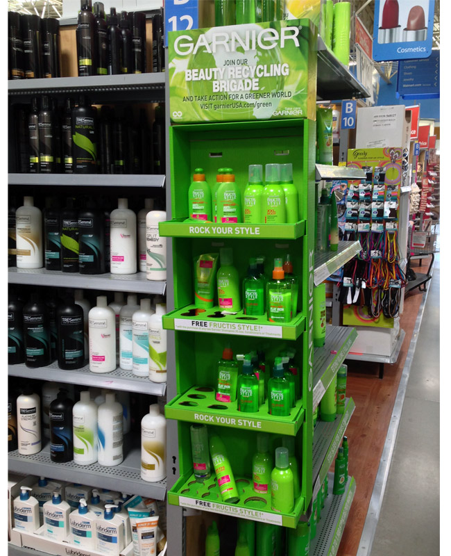 Popon | Image Gallery | Garnier Beauty Recycling Side Kick Display