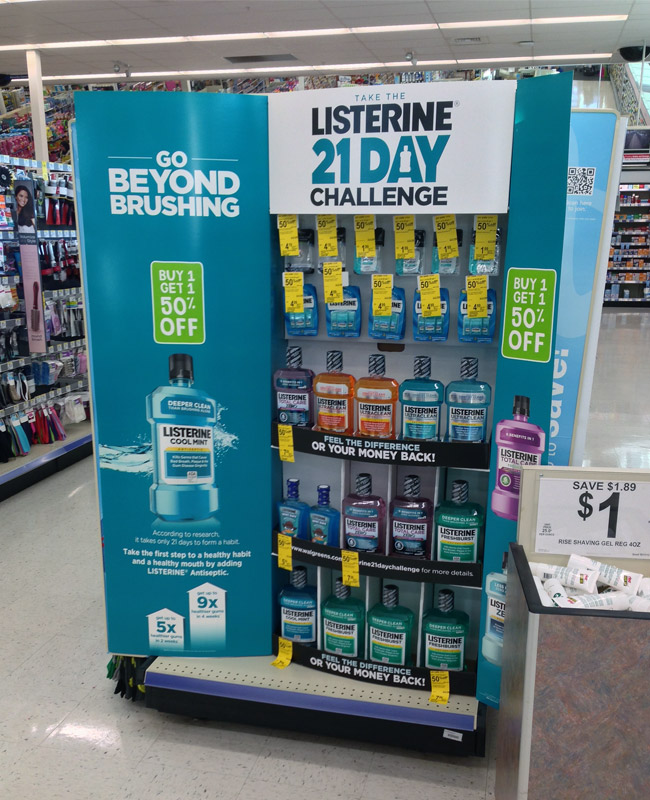 Popon | Image Gallery | Listerine 21 Day Challenge Feature End Cap